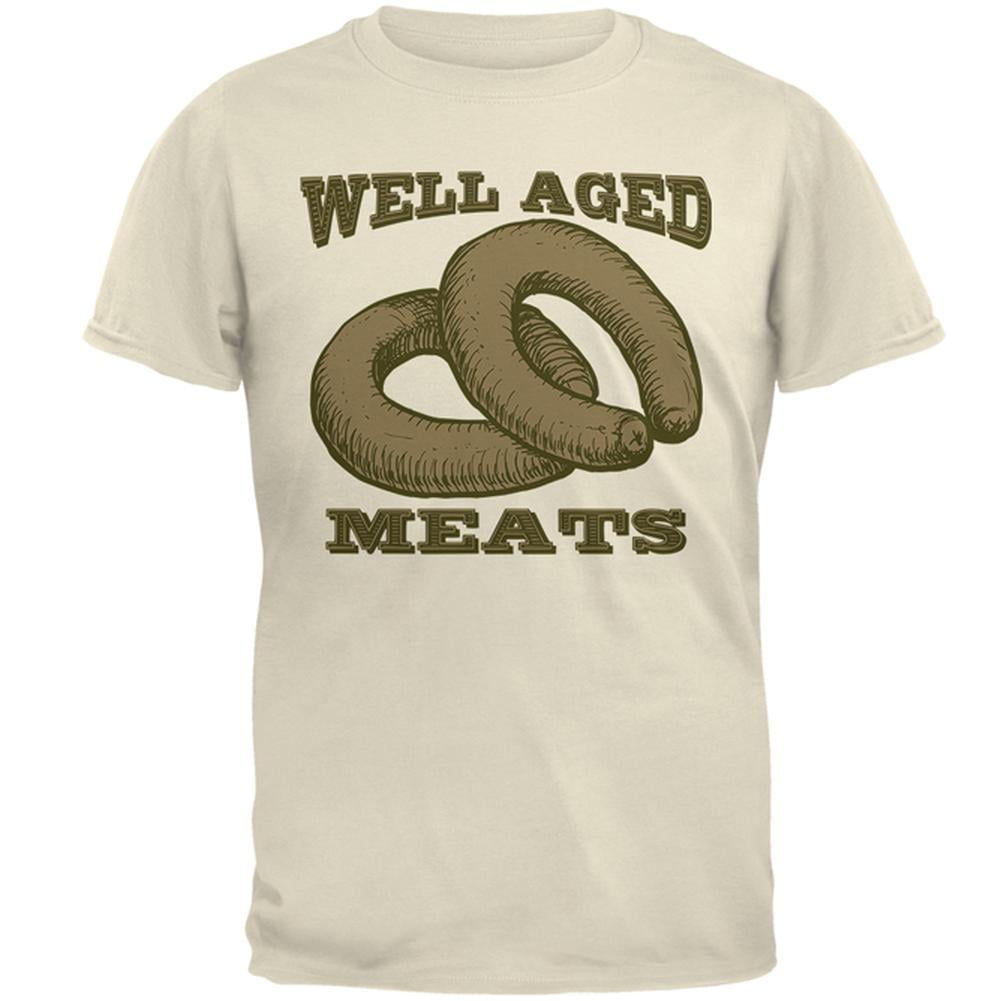 Well Aged Meats Mens T Shirt Natural SM - Walmart.com