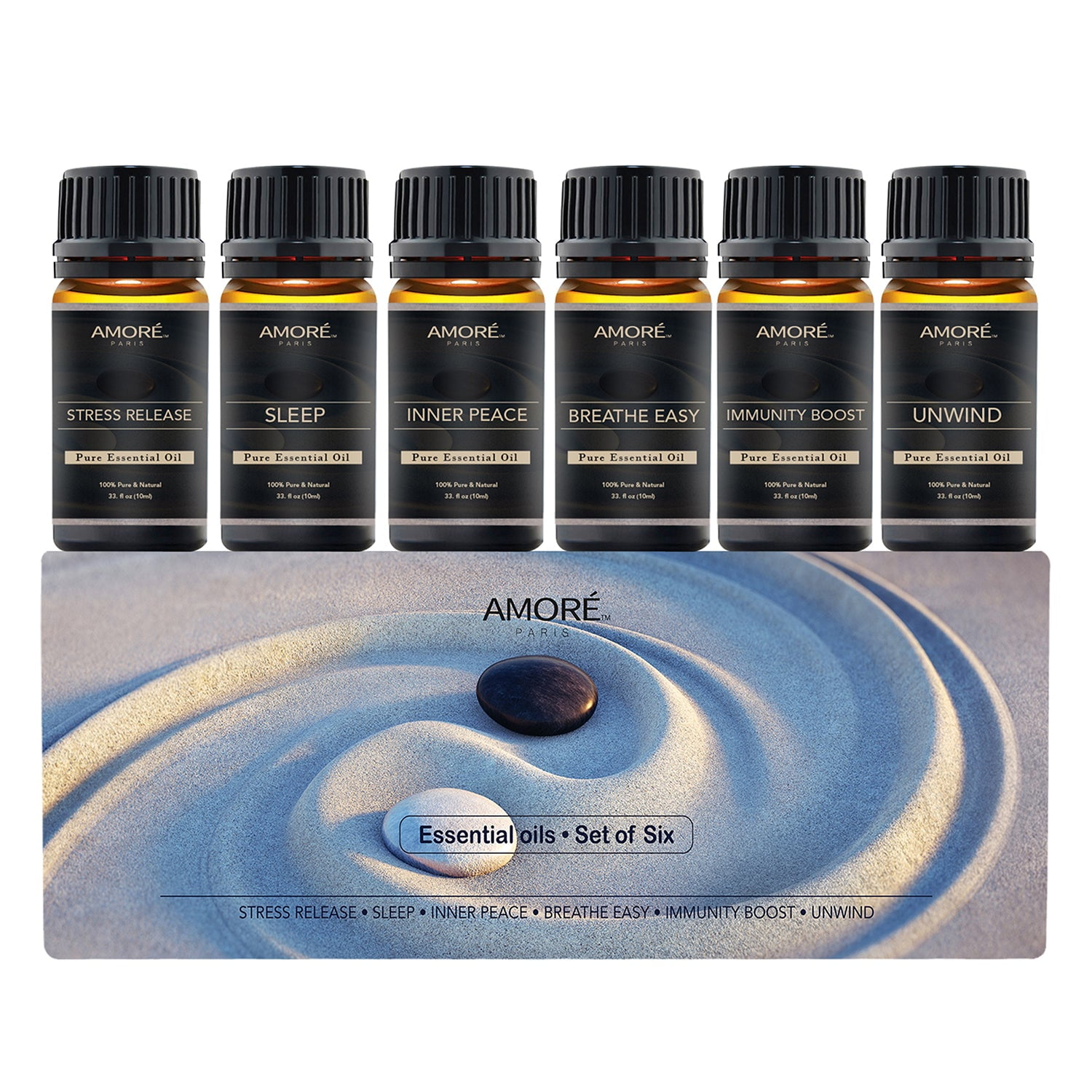 Well-Being Yoga Aromatherapy Essential Oil Gift Set For Home, Diffusers ...