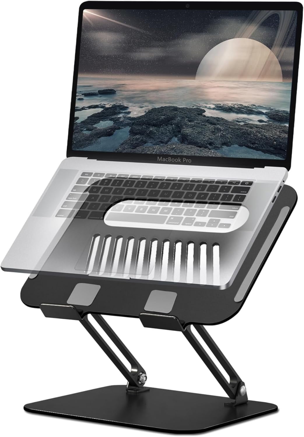 Well-Built Adjustable Folding Laptop Stand, Metal Portable Anti-Skid ...