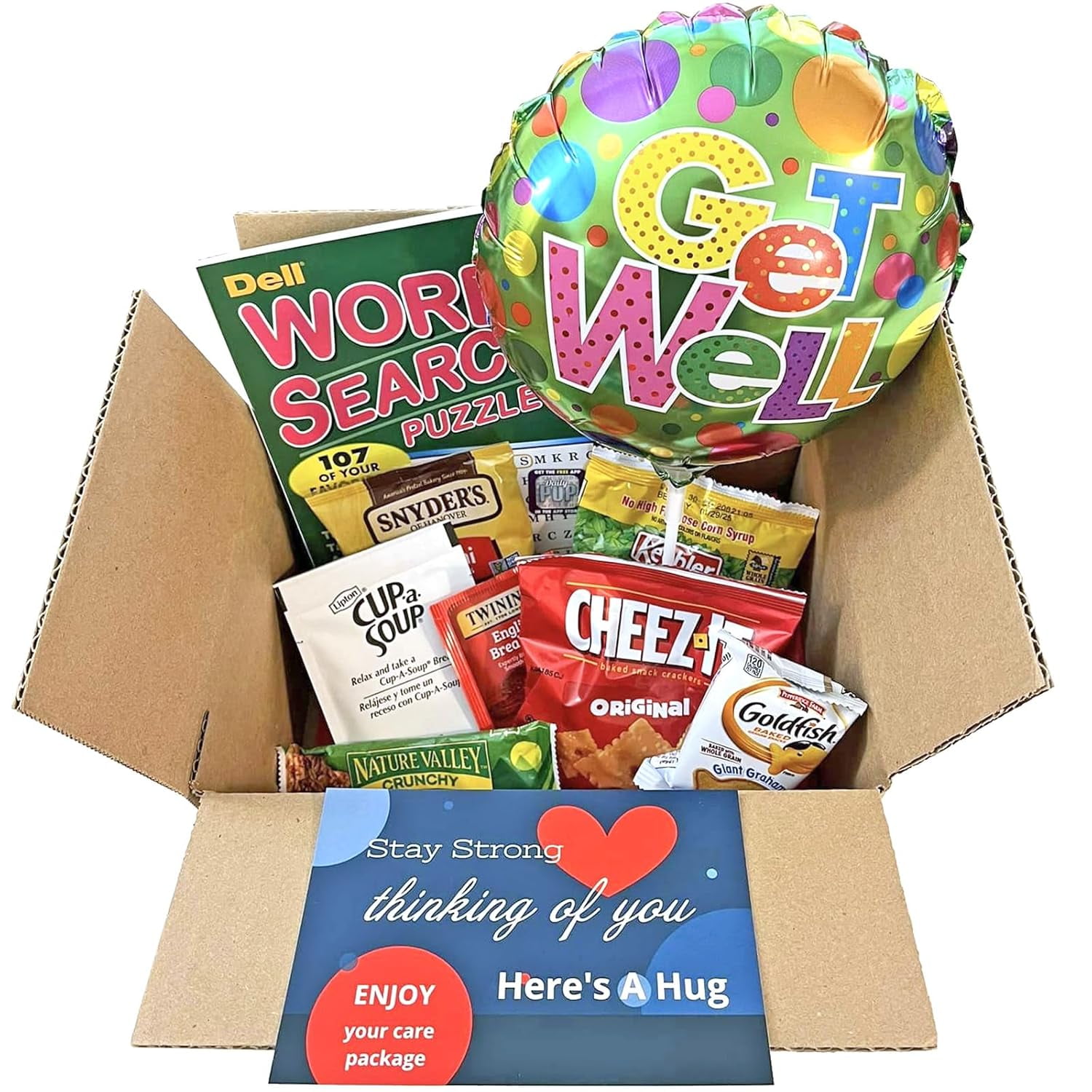 Well Care Packages Alternative Well Soon Gift Basket with Puzzle Book ...