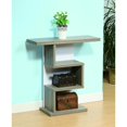 Well- Designed Console With Dual Tone Finish, Gray and White - Walmart.com
