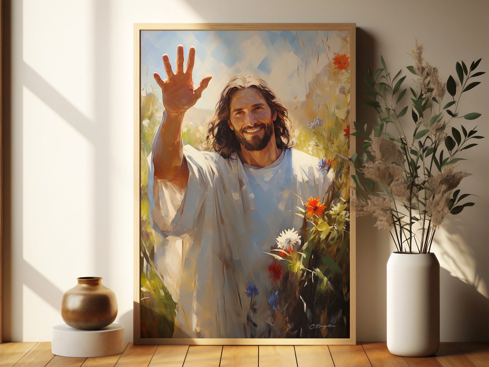 Well Done Poster, Christian Art, Bible Art, Jesus Art, Painted Gospel ...