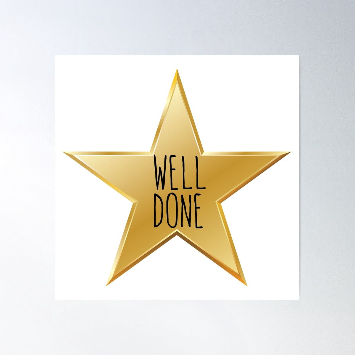 Well Done Poster Wall Art, Modern Wall Decor For Living Room Bedroom ...