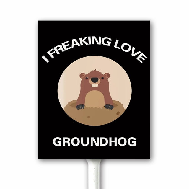 Well It's Groundhog Day Again Funny Groundhog Day Decor Sign (8.8x7)IN ...