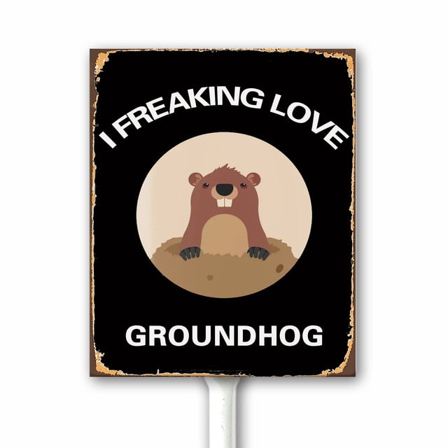 Well It's Groundhog Day Again Funny Groundhog Day Decor Sign 8 x 12 IN ...