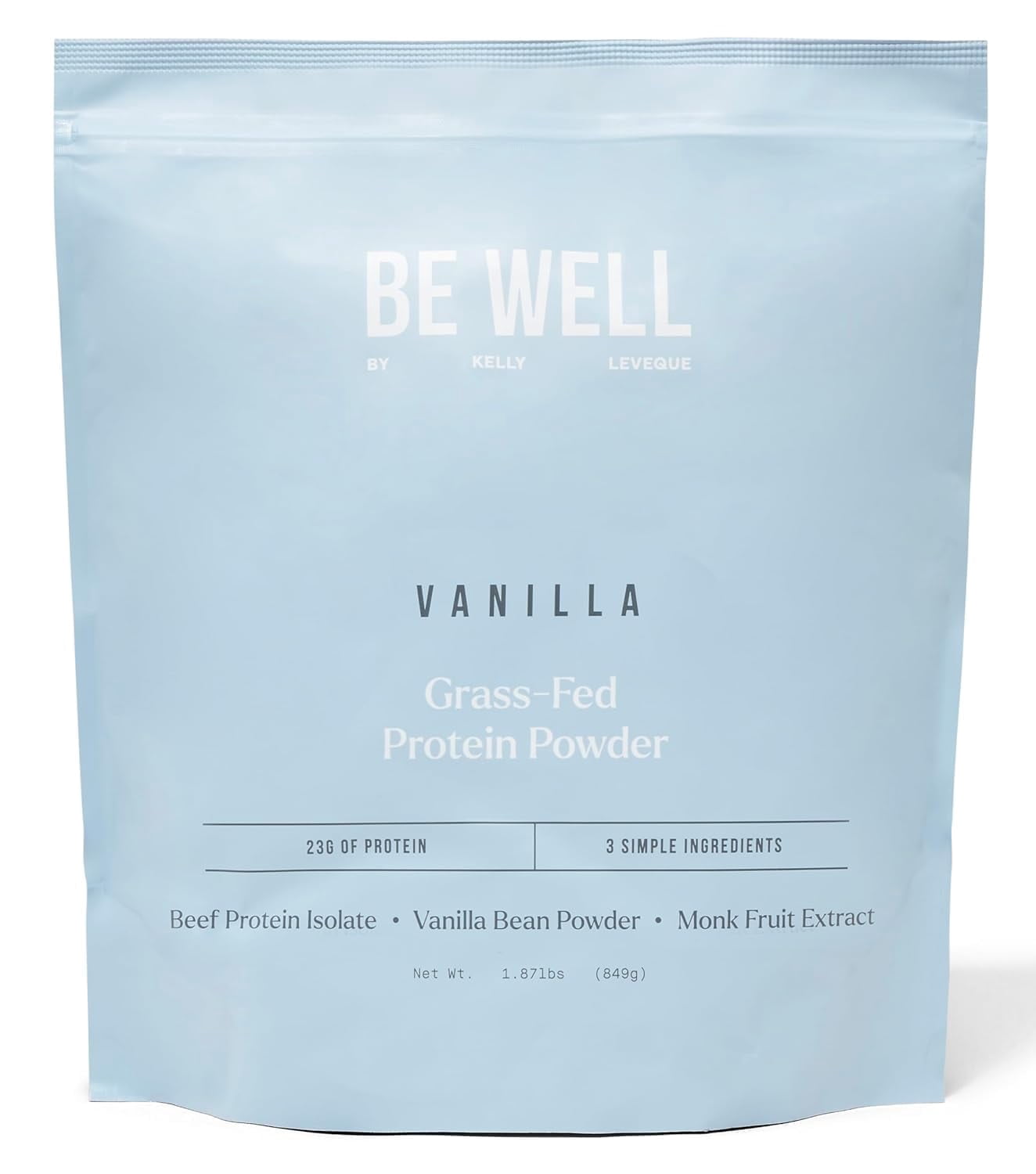 Free Shipping! Be Well By Kelly Vanilla Grass-Fed Beef Protein Powder ...