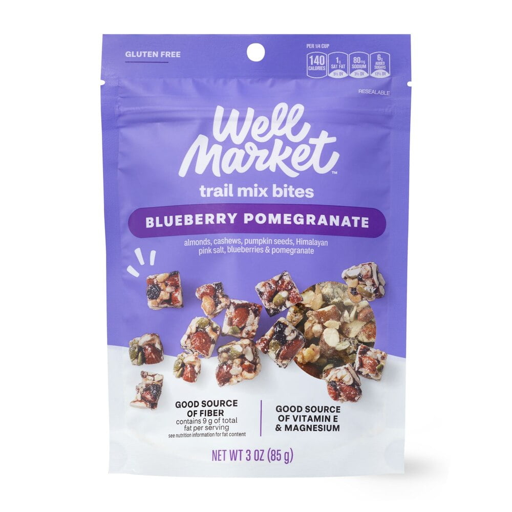 Well Market Blueberry Pomegranate Trail Mix Bites, 3 oz - Walmart.com