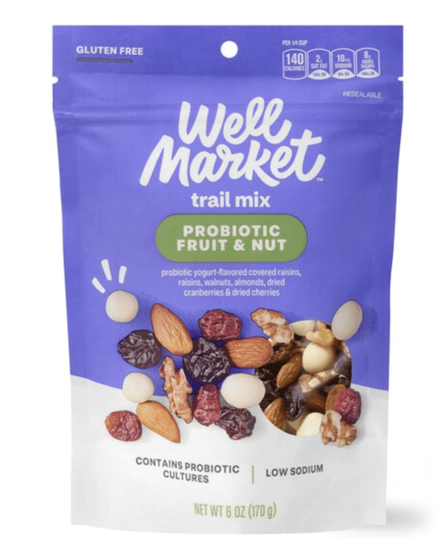 Well Market Probiotic Fruit and Nut Trail Mix, Gluten Free, Low Sodium ...