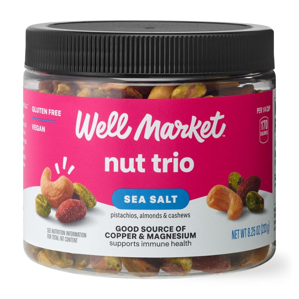 Well Market Sea Salt Nut Trio, 8.25 oz - Walmart.com