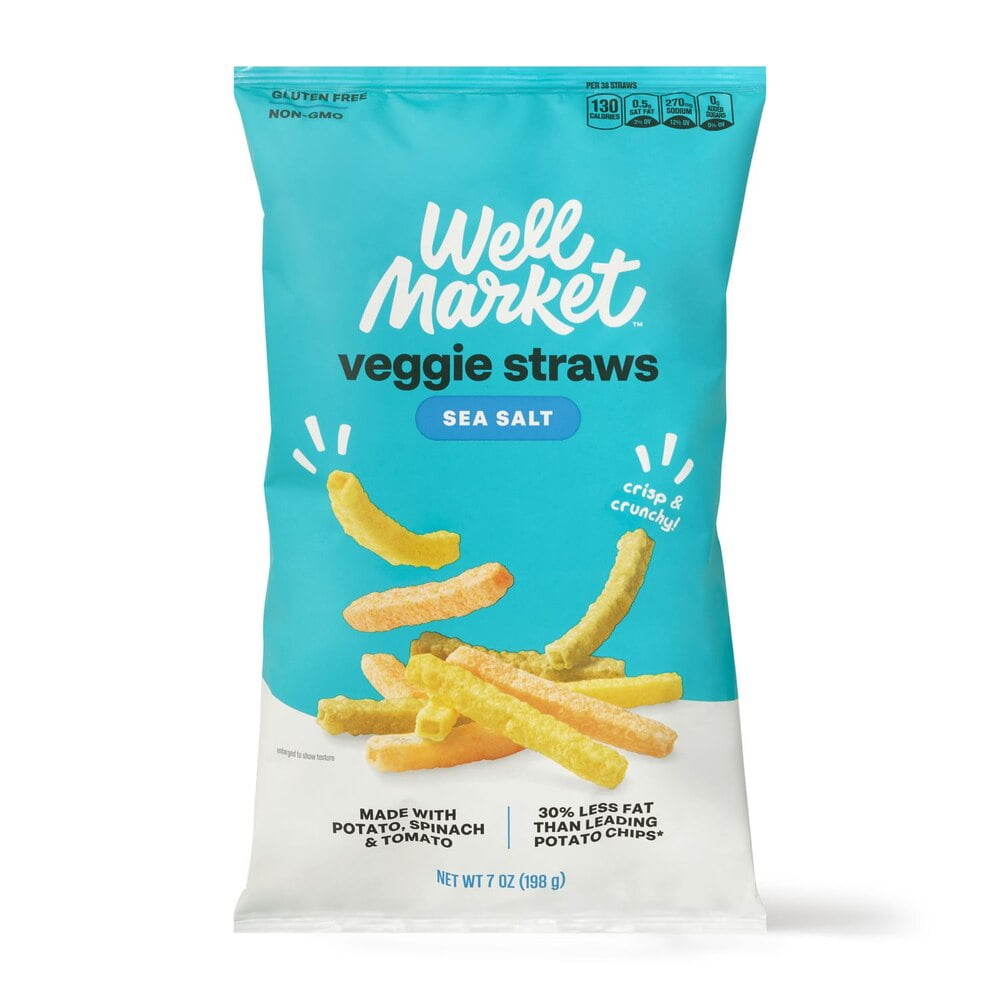 Well Market Sea Salt Veggie Straws, 7 oz - Walmart.com
