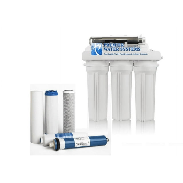 Well Water RO Reverse Osmosis Water System 6 Stage Permeate Pump UV ...