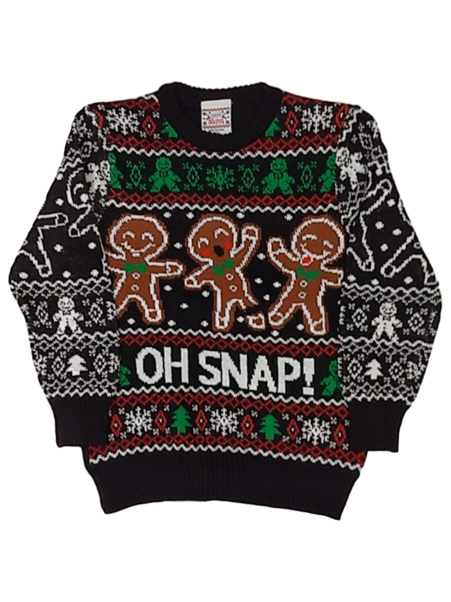 Well Worn "Oh Snap!" Gingerbread Man Holiday Knit Sweater (Boy's), Size ...