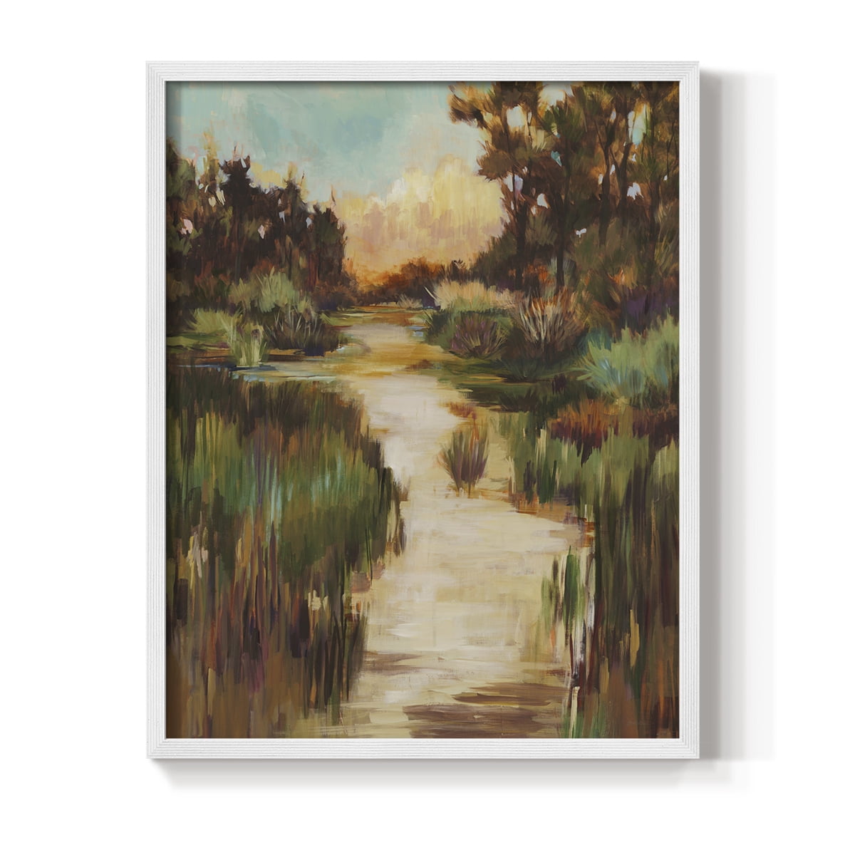 Well Worn Path Framed Print in White Solid Wood 8 x 10 Framed Print ...