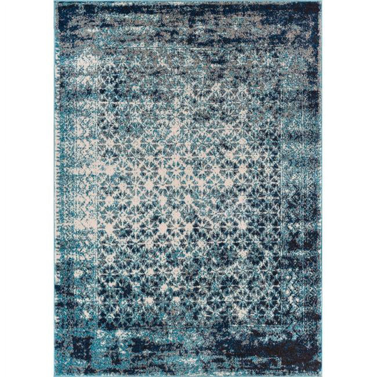 Well Woven 22668 Sydney Vintage Manchester Royal Blue Modern Distressed ...