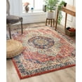 Well Woven Alice Red Traditional Medallion Area Rug 8x10 (7'10" x 9'10 ...