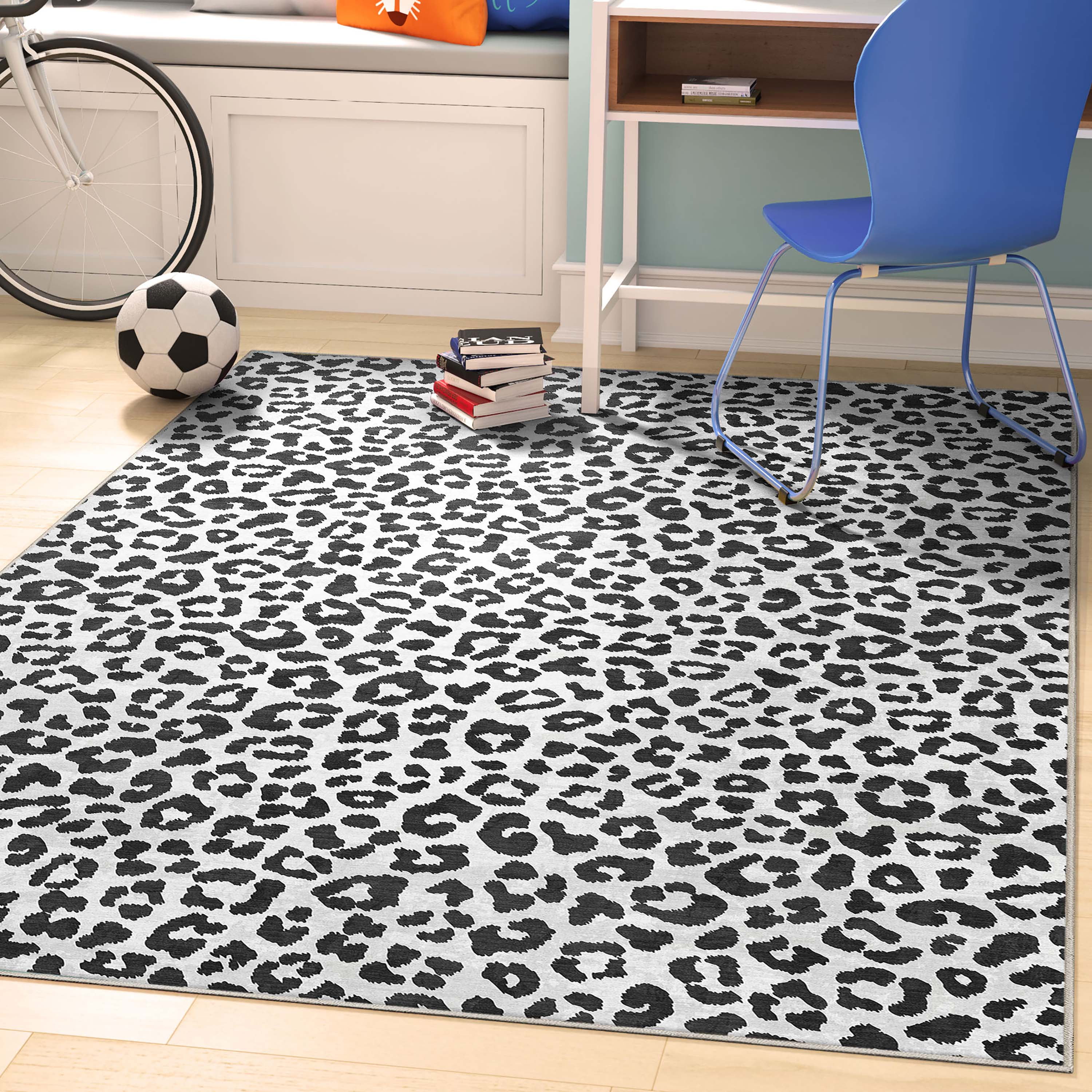 Well Woven Leopard Print Area Rug - Modern - 5 x 7 Rug - Walmart.com