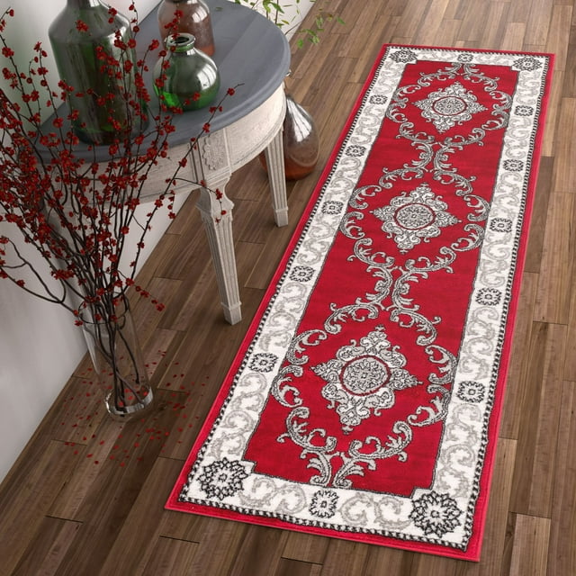 Well Woven Ash Yonderhill Modern Red Area Rug - Walmart.com