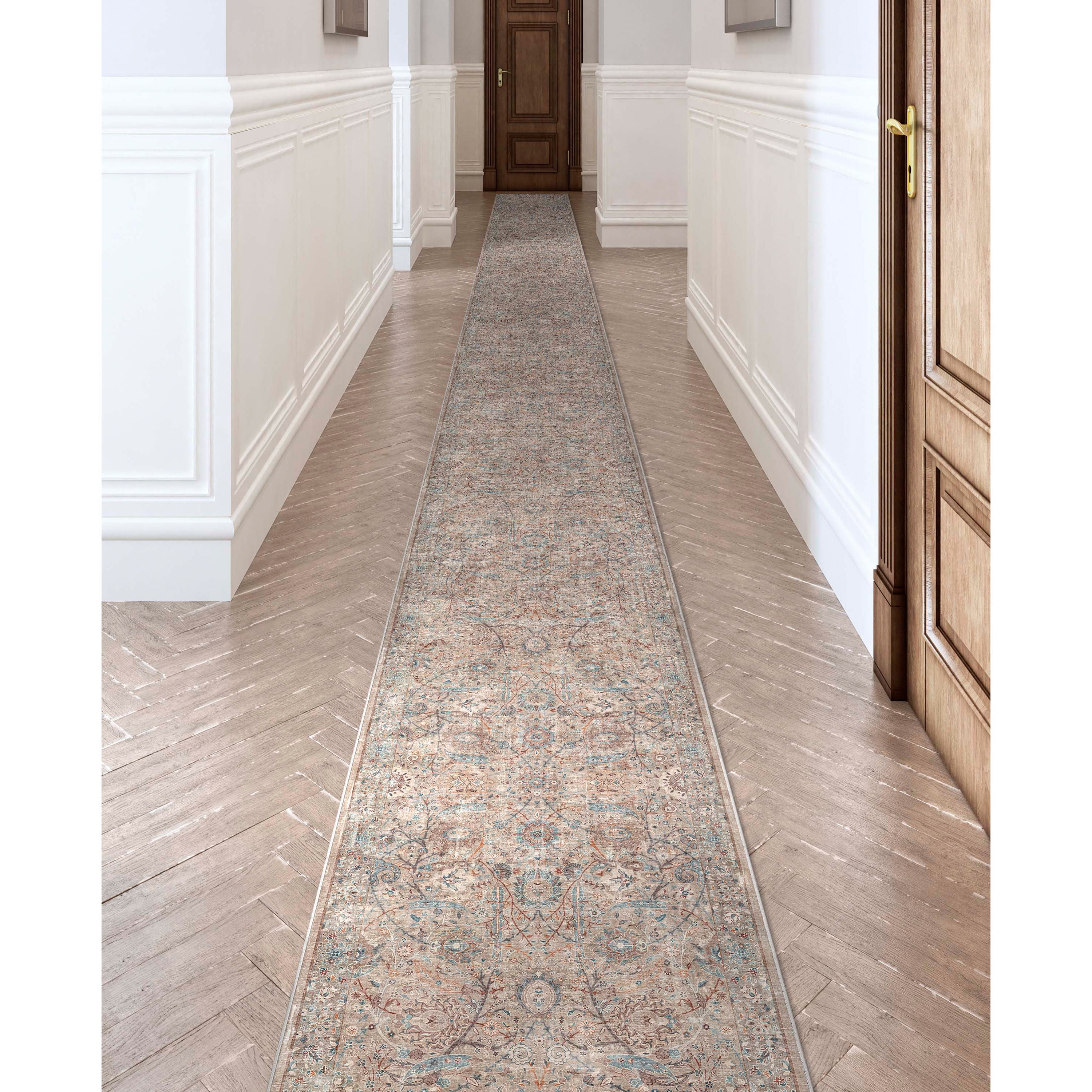 Well Woven Asha Emilia Vintage Oriental Ivory 2'3" x 24'9" Runner Rug ...