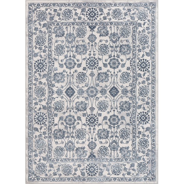 Well Woven Avebury Alexis Vintage Oriental Floral Ivory 5'3" x 7'3 ...