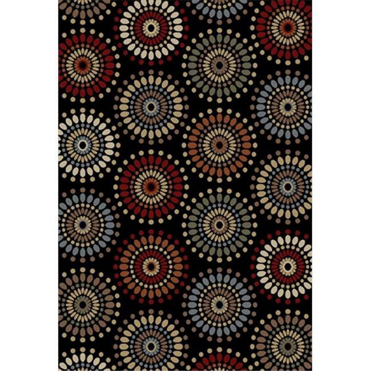 Well Woven Barclay Orchid Fields Modern Geometric Black 6'7" x 9'6 ...