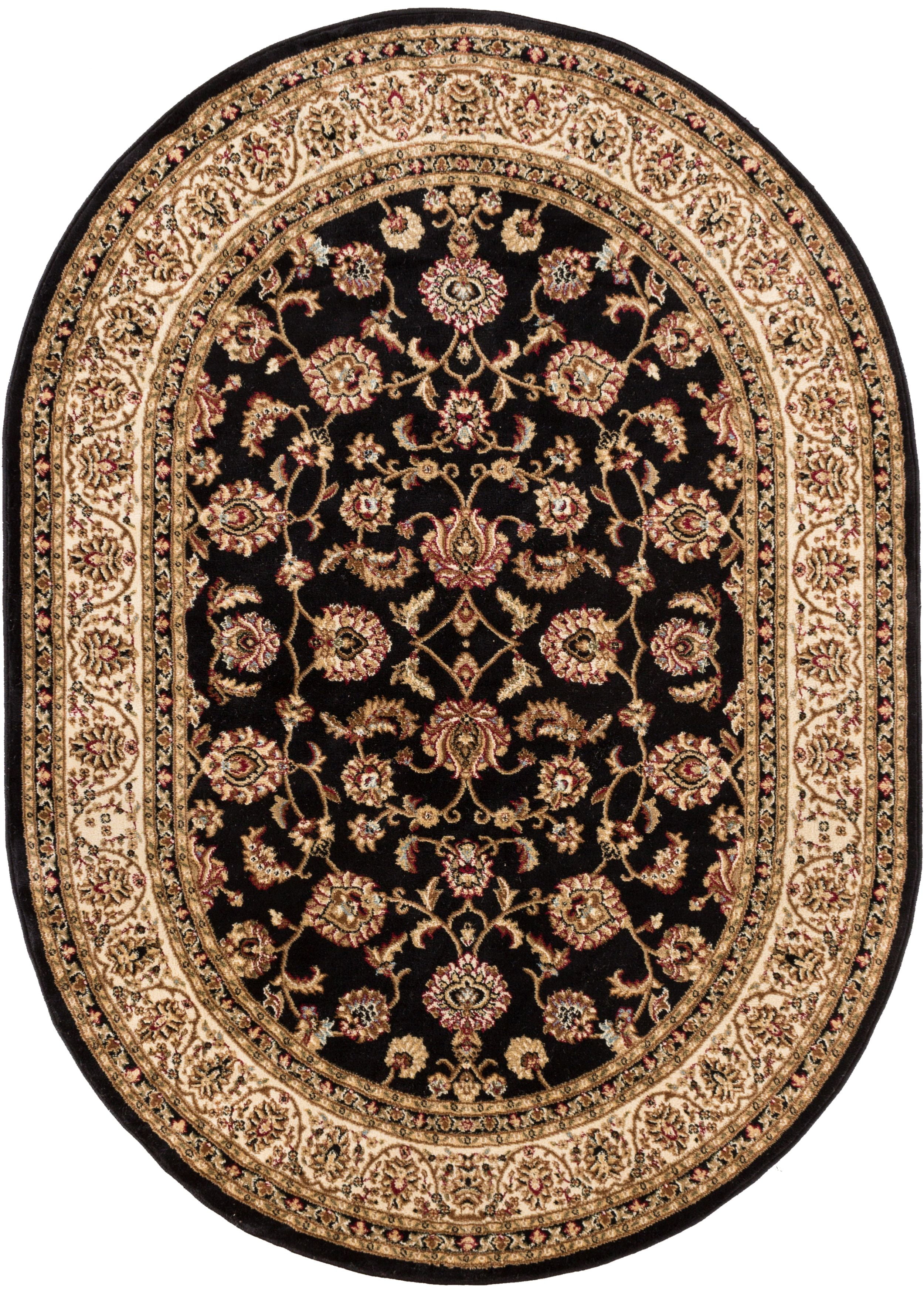 Well Woven Barclay Sarouk Traditional Oriental Panel Black 5'3" x 6'10 ...