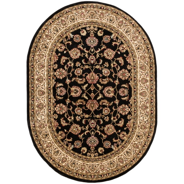 Well Woven Barclay Sarouk Traditional Oriental Panel Black 5'3" x 6'10 ...