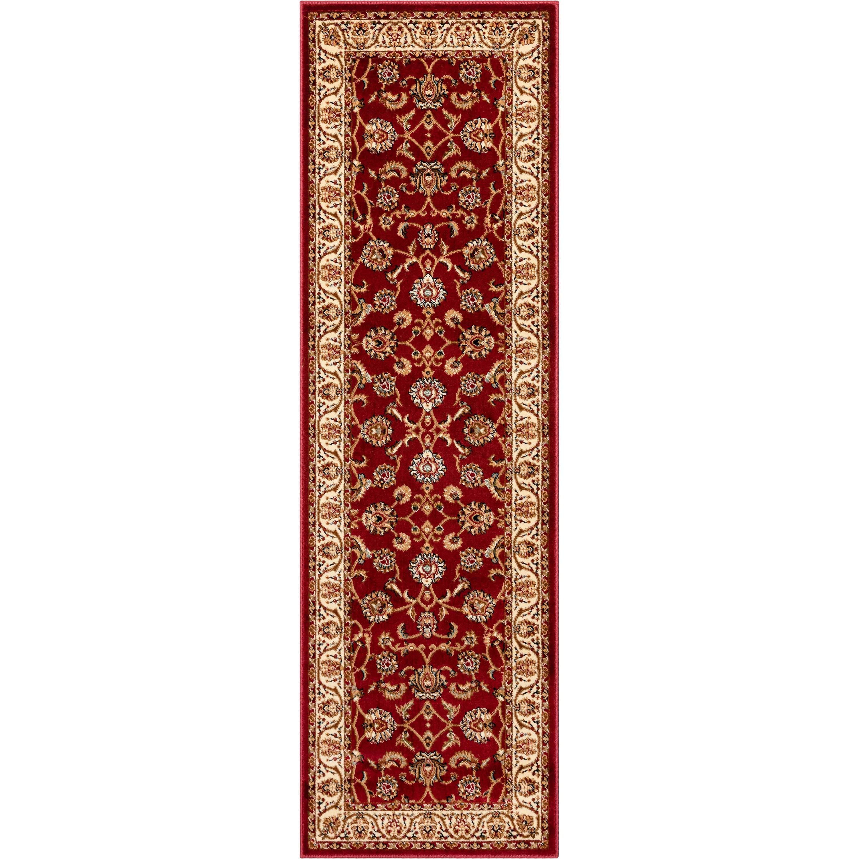 Well Woven Barclay Sarouk Traditional Oriental Panel Red 2'3" x 7'3 ...