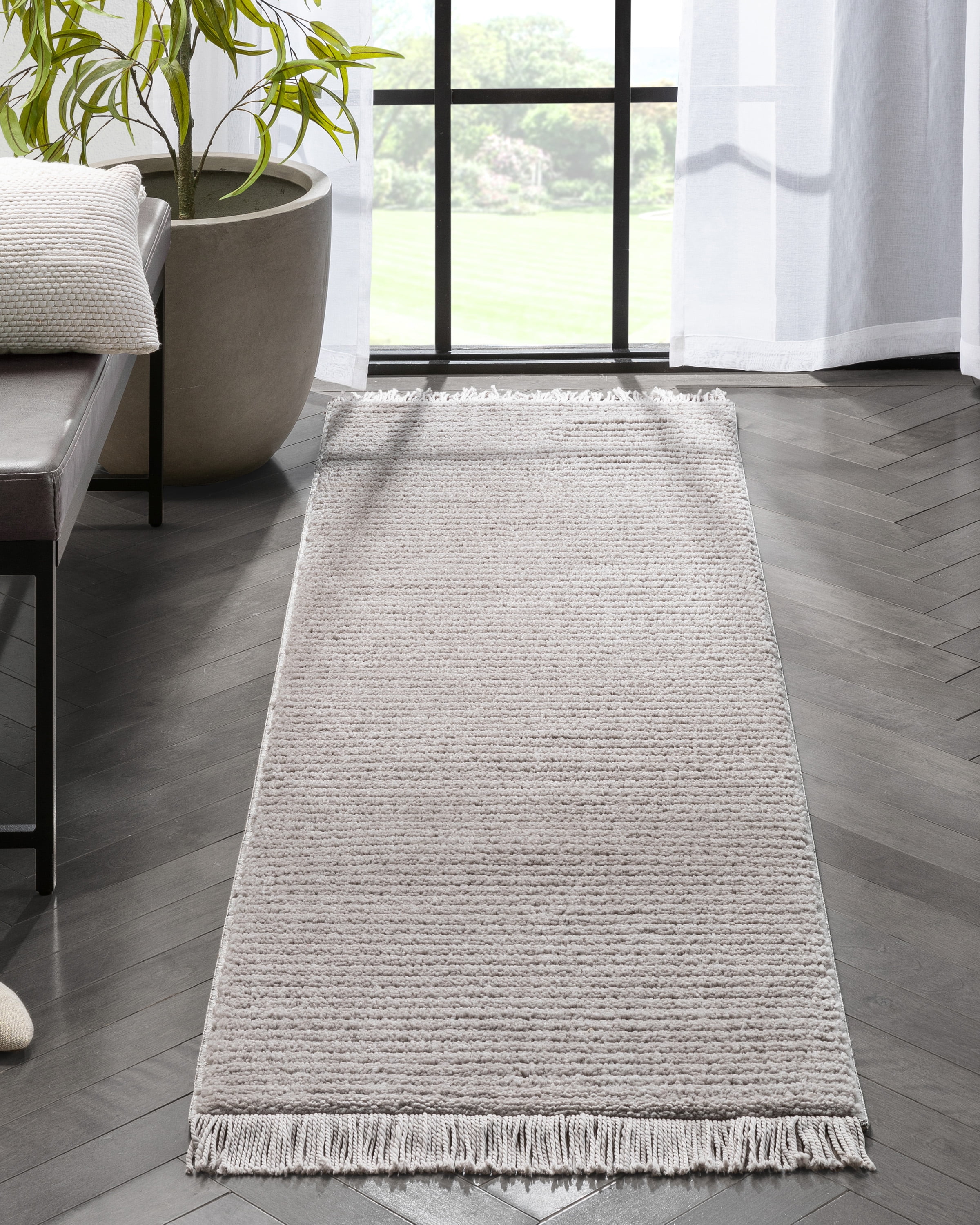 Well Woven Barlow Ivory Stripes Geometric Runner Rug 2x7 (2'3" x 7'3 ...