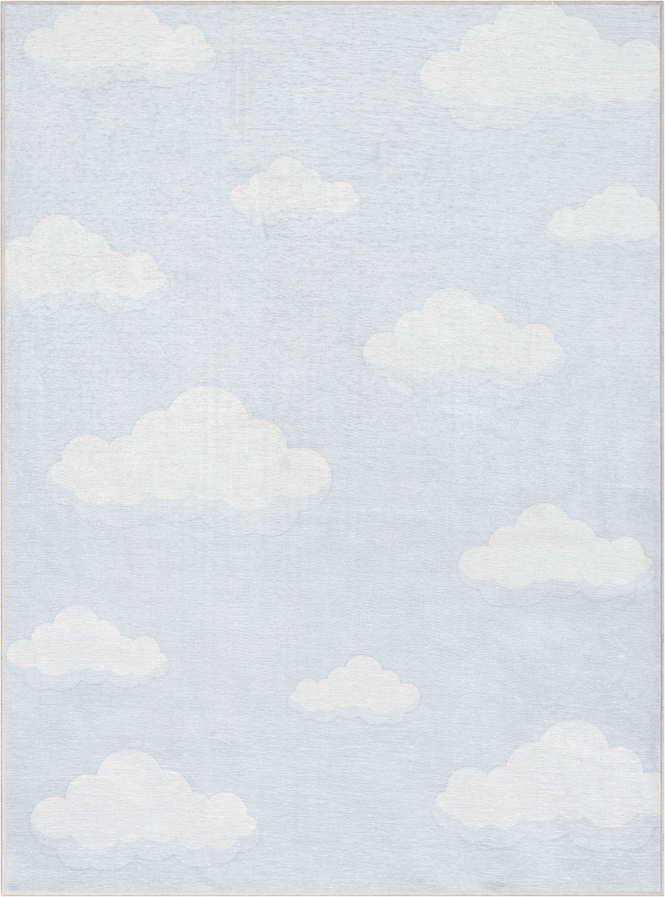 Well Woven Clouds Rug Grey Blue 3'3" x 5' Apollo Kids Collection ...