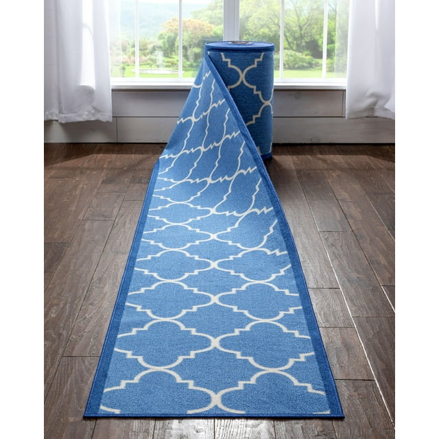 Well Woven Custom Size 22" Wide Runner Non-Slip Rubber Backed Machine ...