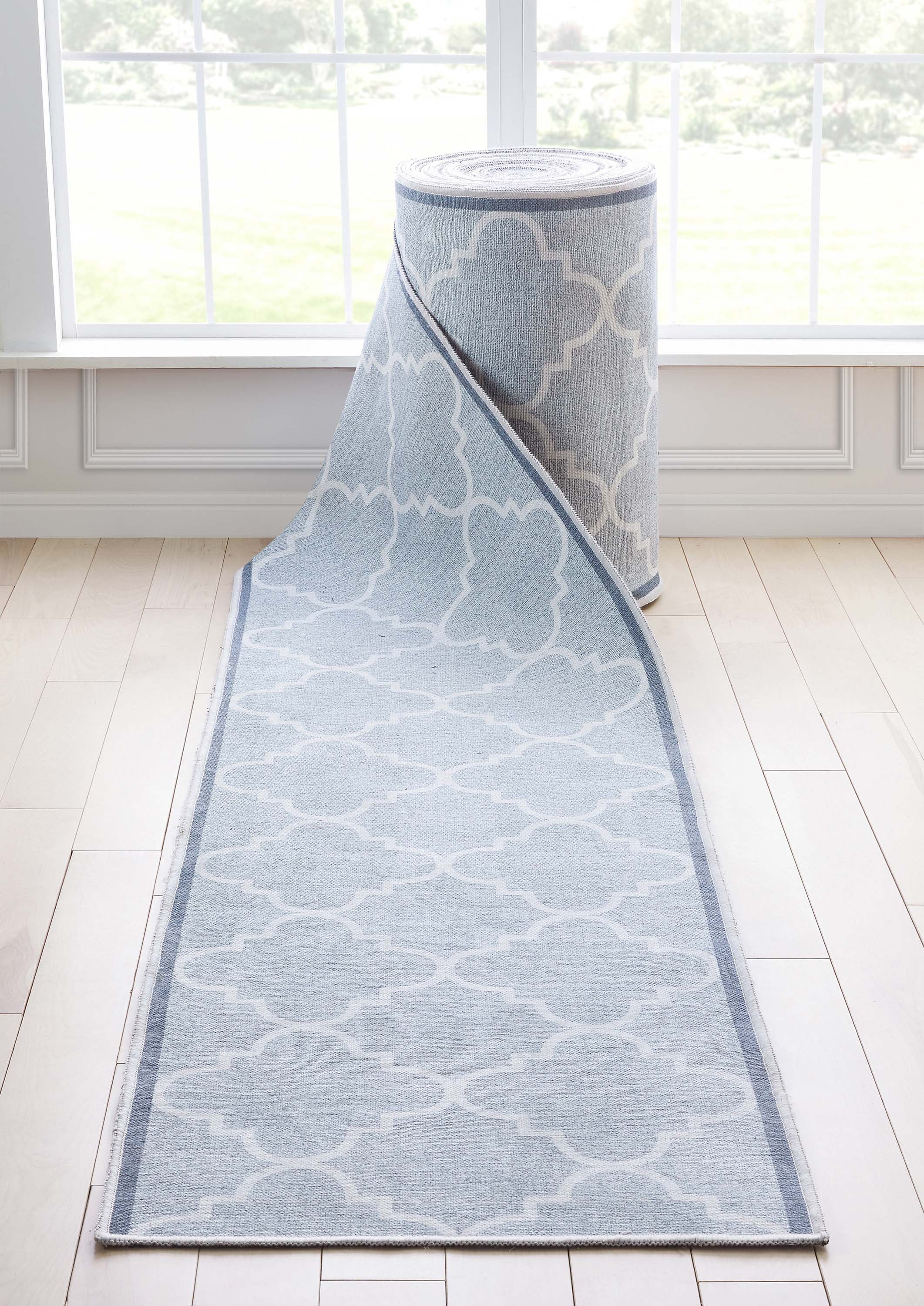 Well Woven Custom Size 22" Wide Runner Non-Slip Rubber Backed Machine ...