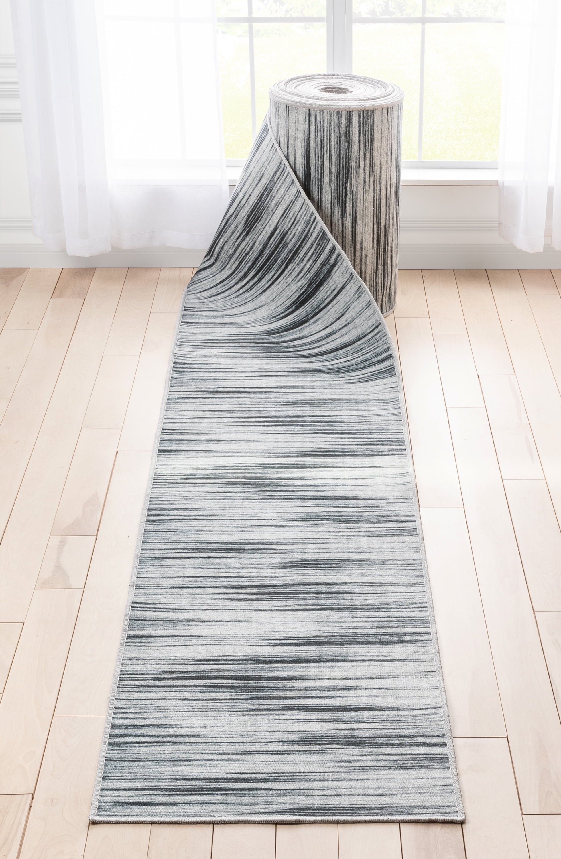 Well Woven Custom Size Runner - 27" x 75' Runner - Holden Modern Grey ...