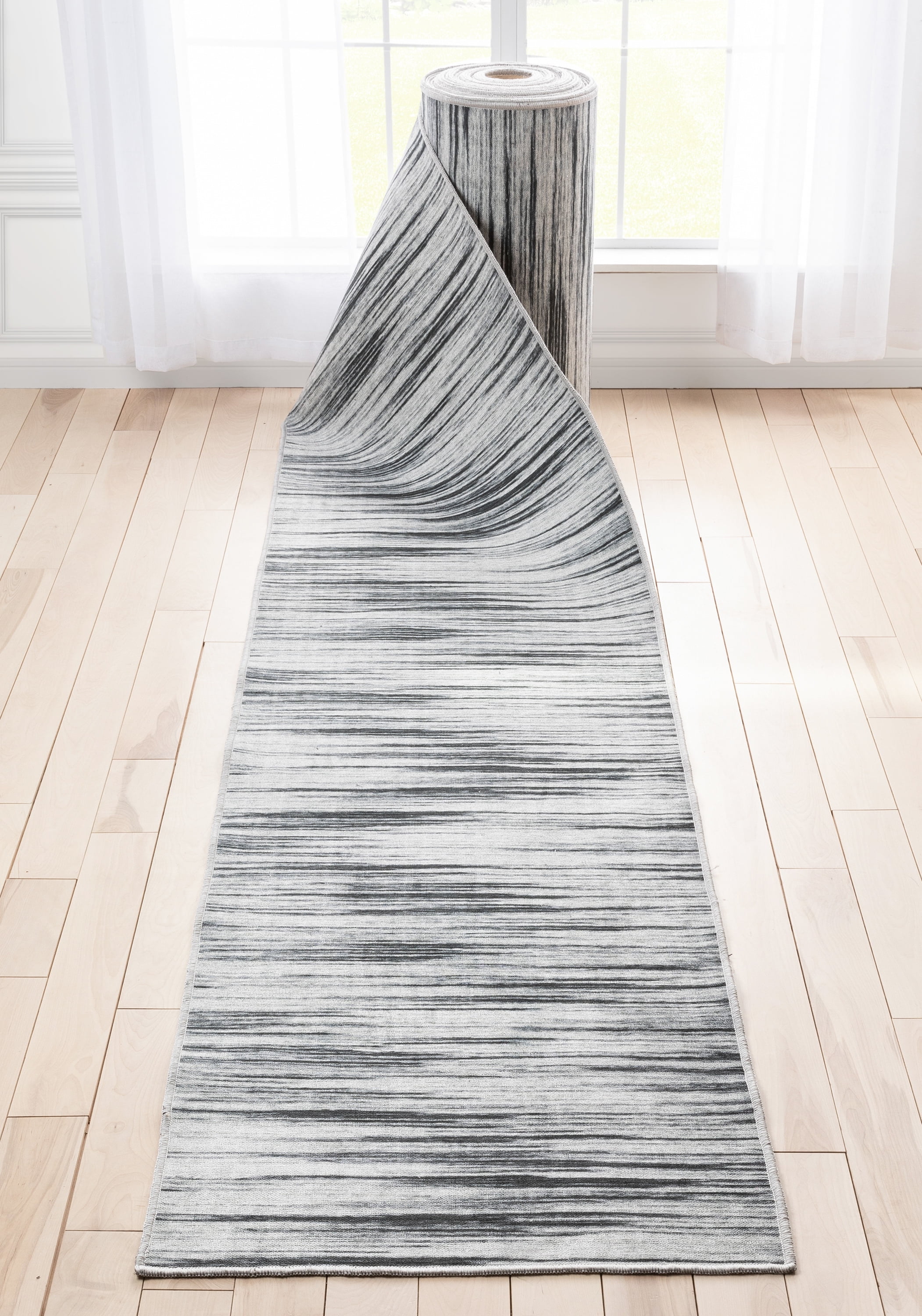 Well Woven Custom Size Runner - 31" x 20' Runner - Holden Modern Grey ...