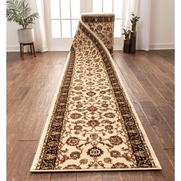 Custom Size Runner Rug Berber Big Flower Design Rug Runner 26 Inch Wide ...
