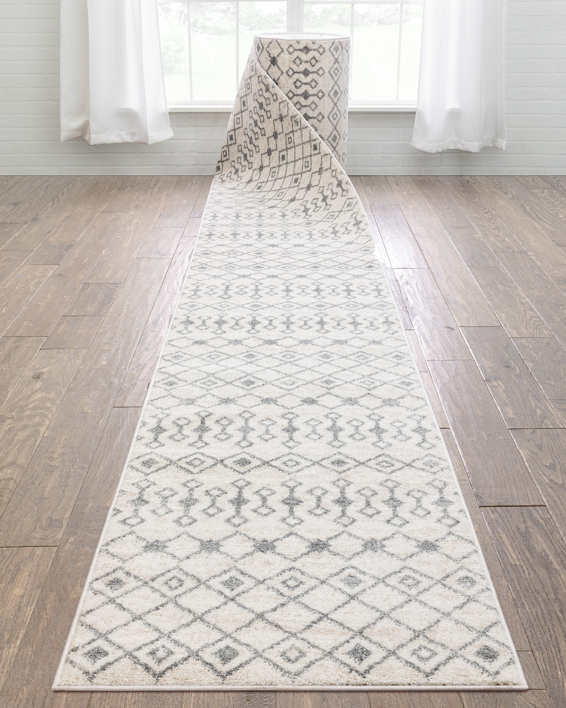 Well Woven Custom Size Runner - Choose Your Length - Transitete Ivory ...