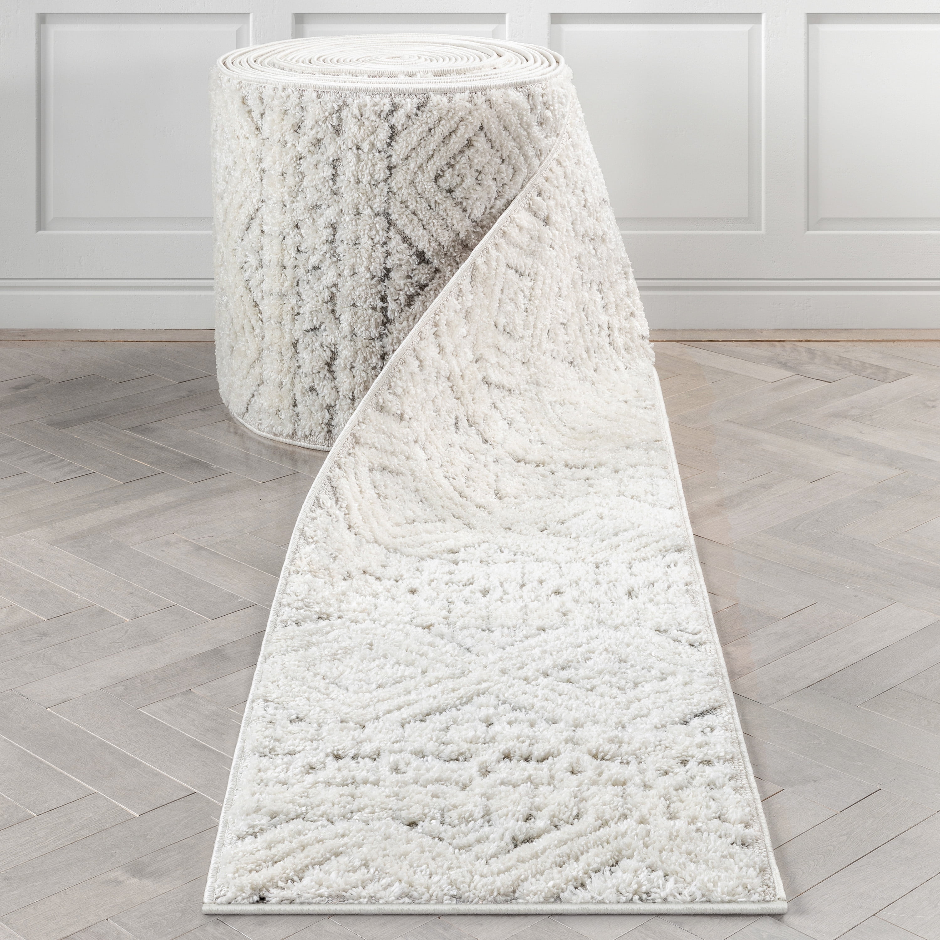 Well Woven Custom Size Runner - Choose Your Length - Illana Cream High ...