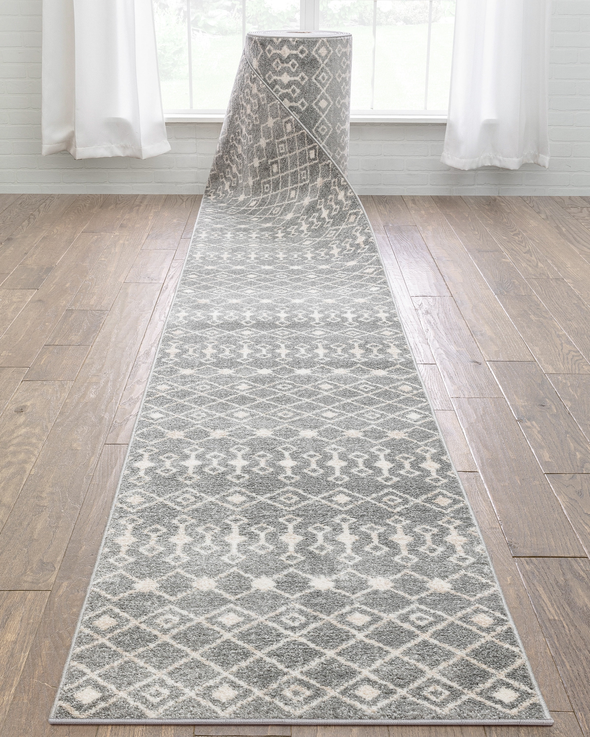 Well Woven Custom Size Runner - Choose Your Length - Transitete Grey ...