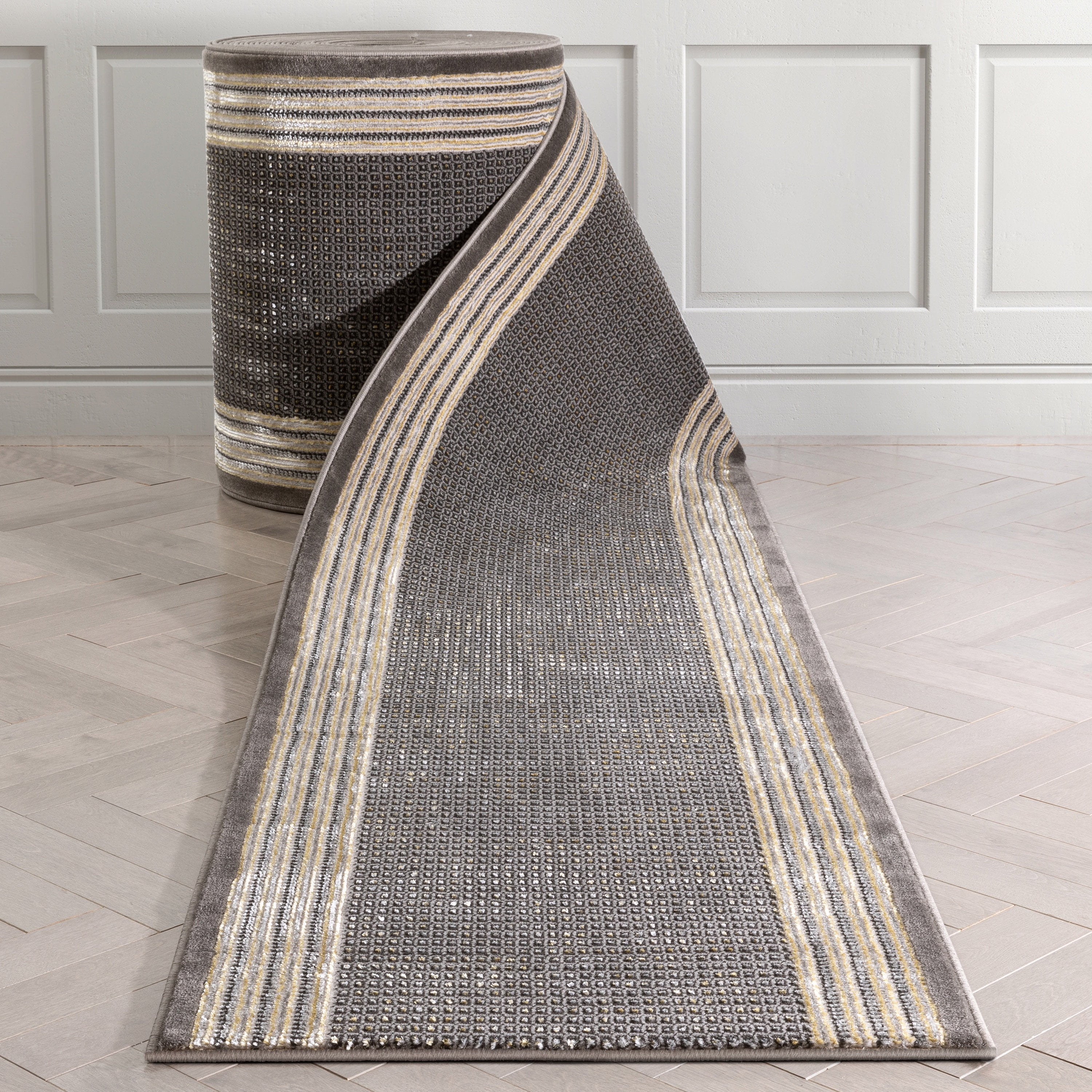 Well Woven Custom Size Runner - Choose Your Length - Whelon Grey ...