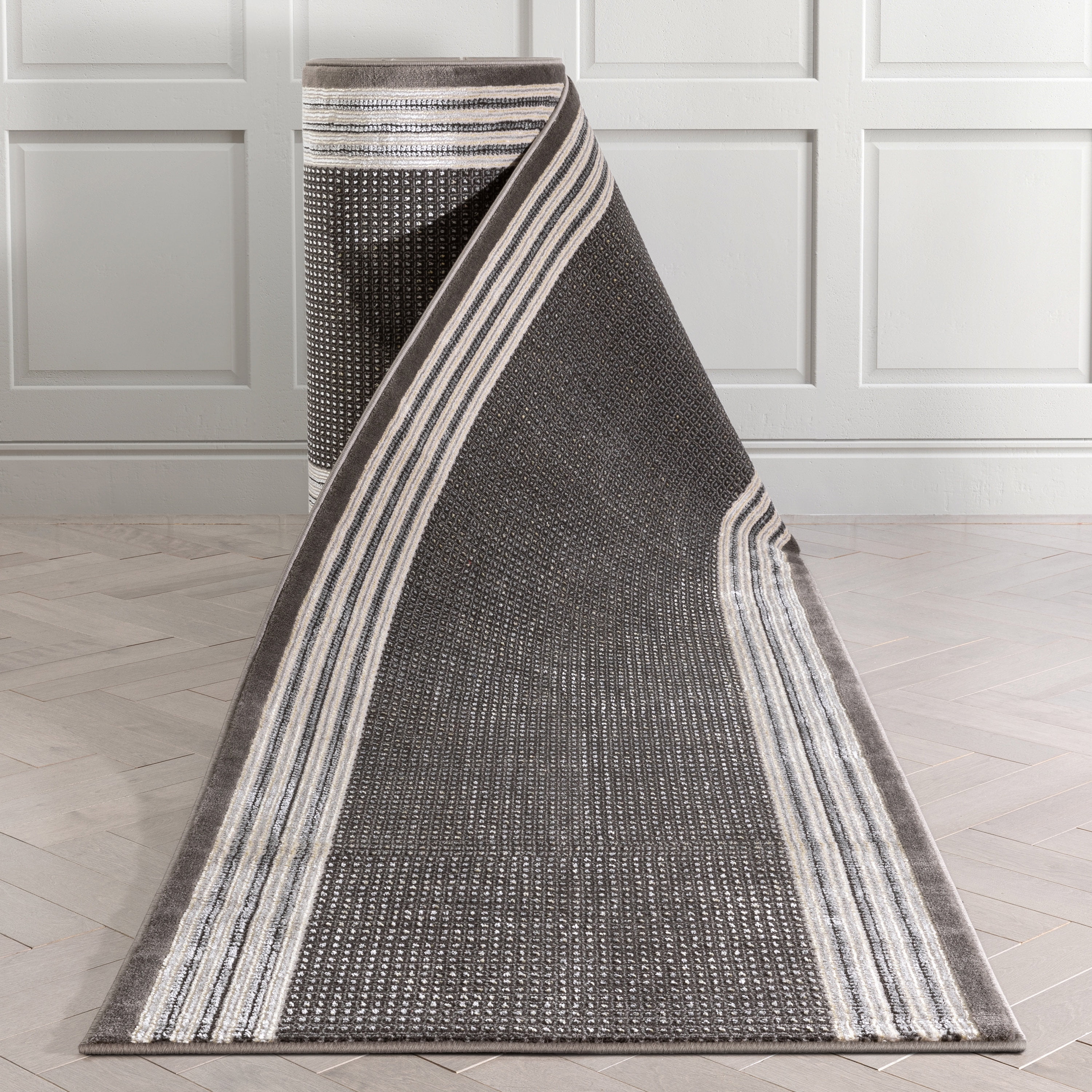 Well Woven Custom Size Runner - Choose Your Length - Whelon Grey ...