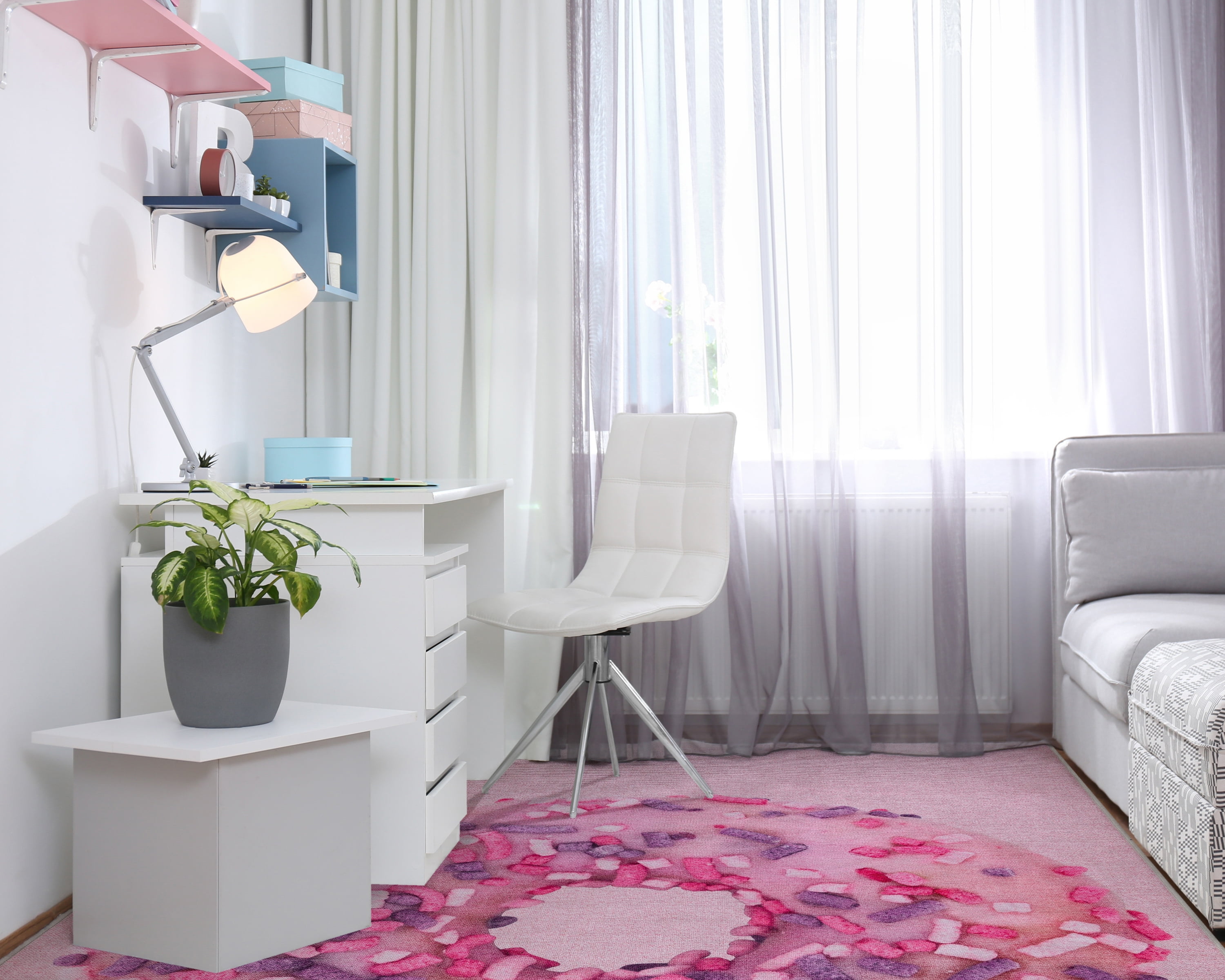 Well Woven Donut with Sprinkles 5' x 7' Pink Area Rug - Walmart.com