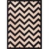 Well Woven Dulcet Chevron Modern Area Rug, Black - Walmart.com
