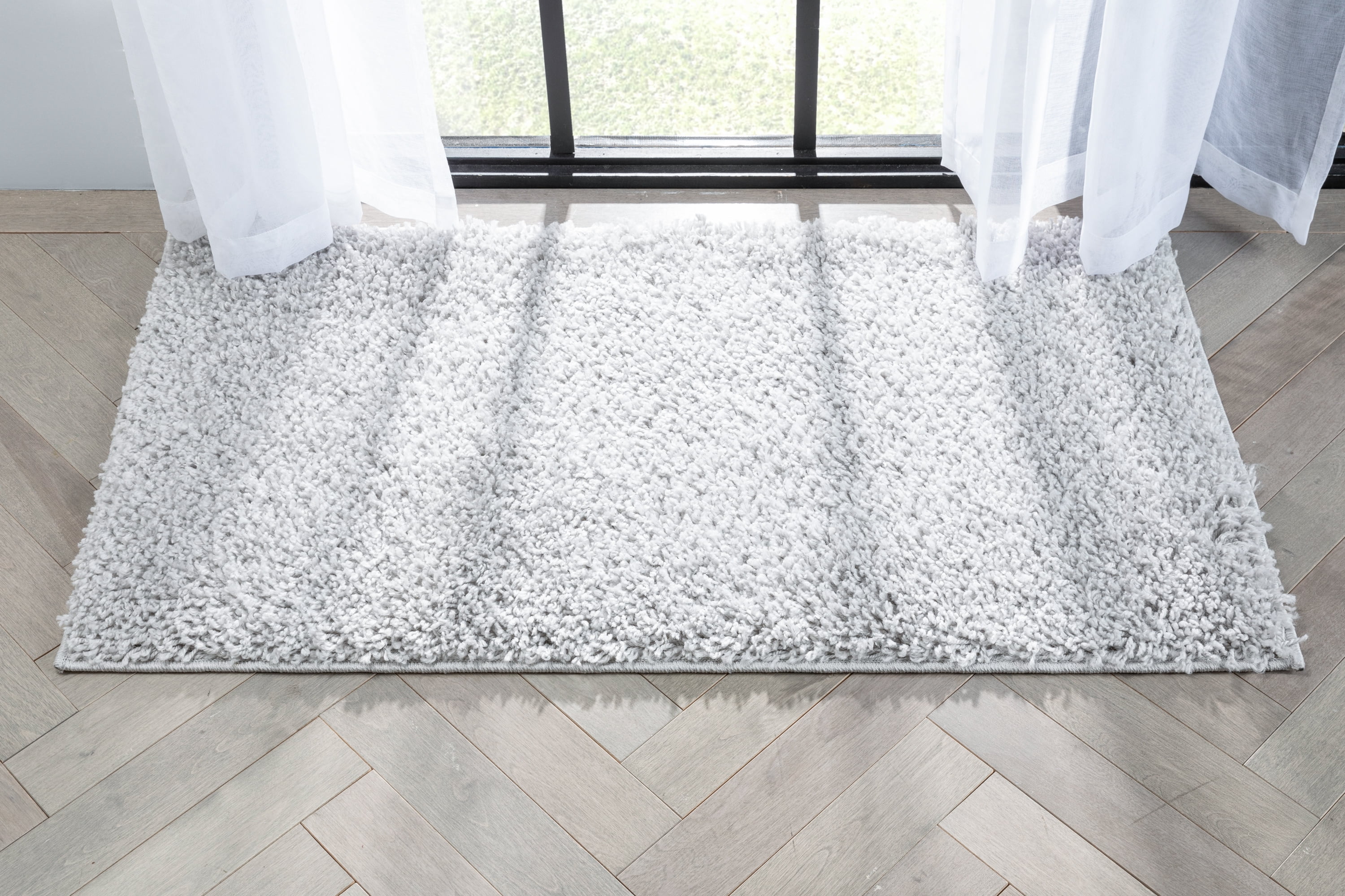 Well Woven Elle Basics Shaggy Area Rug 3' x 3.92' Soft Fluffy Easy to ...