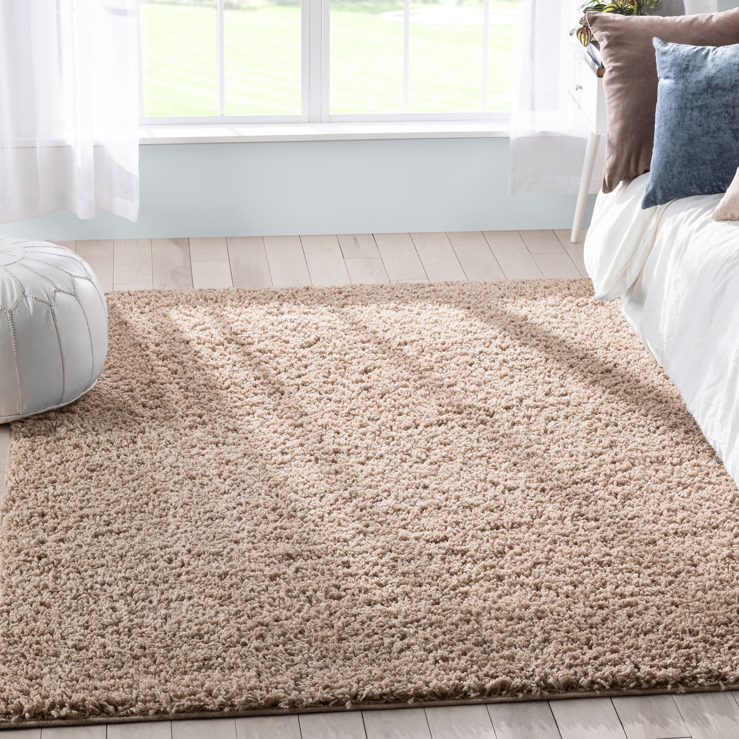 Well Woven Elle Basics Emerson Modern Textured Beige 3'11" x 5'3" Area ...