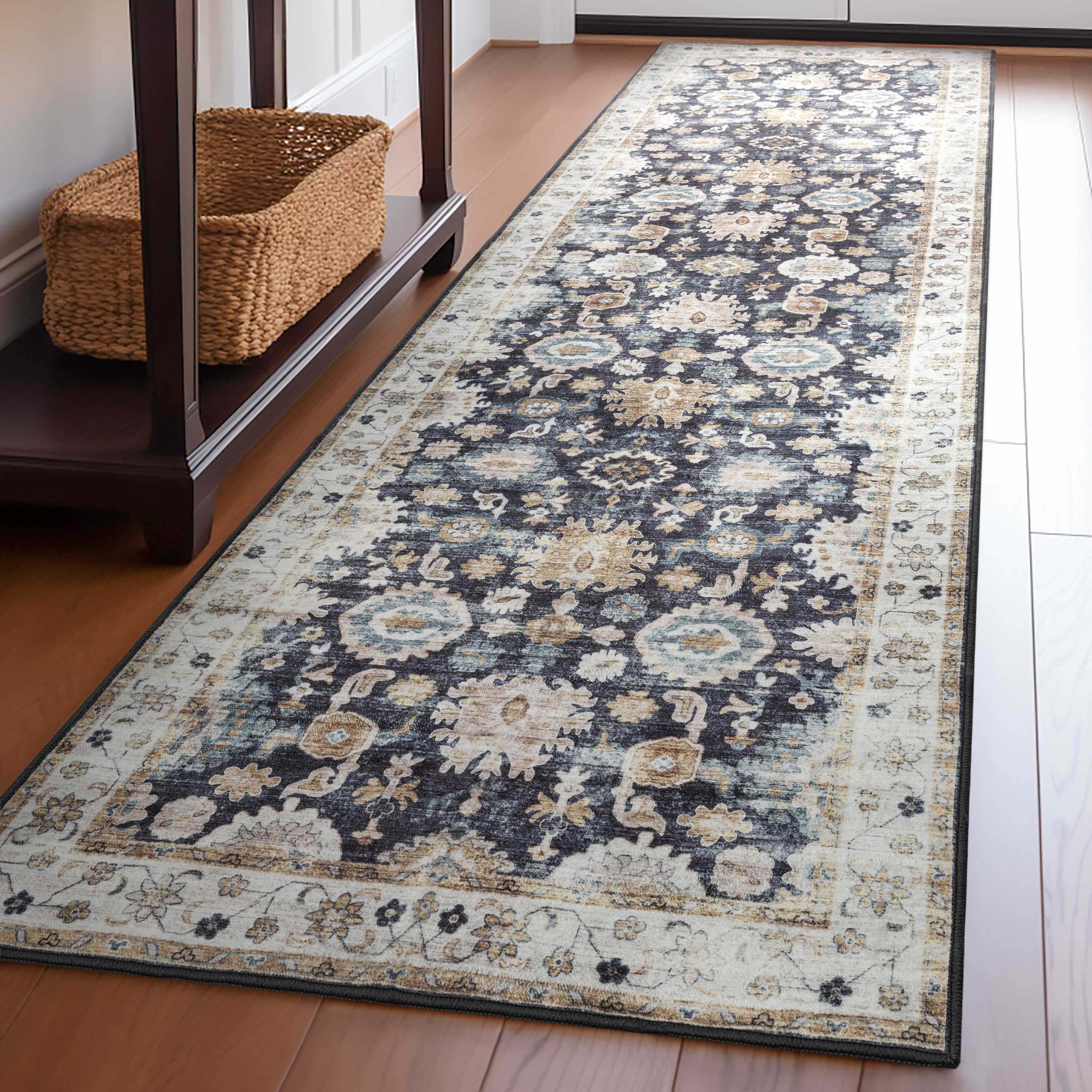 Well Woven Elle Gala Vintage Oriental Botanical Runner Rug - Walmart.com