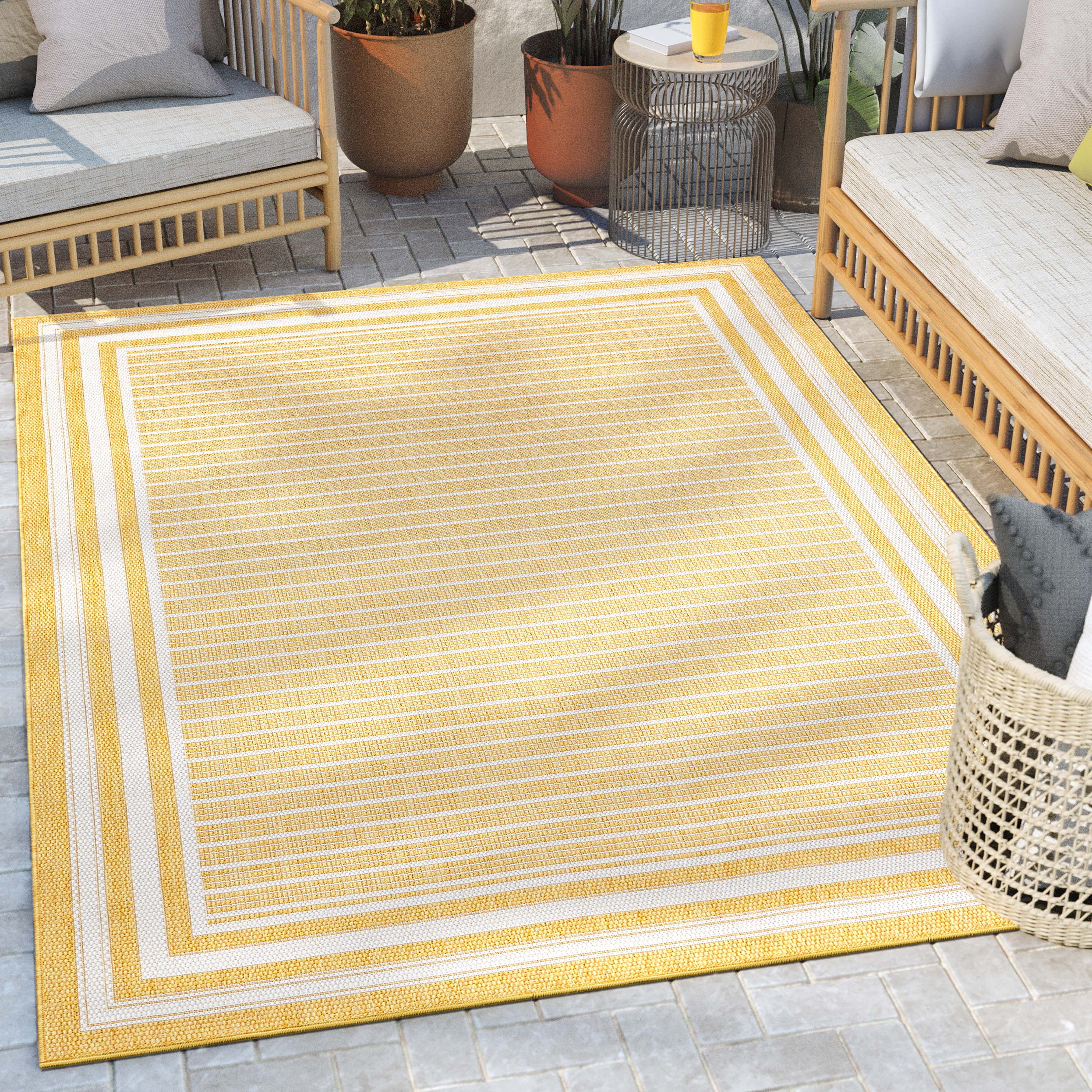 Well Woven Fallon Frankie Modern Stripes Yellow 2'7