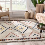 Well Woven Astrid Geometric Area Rug, 5' x 7', Dramatic High-Low ...