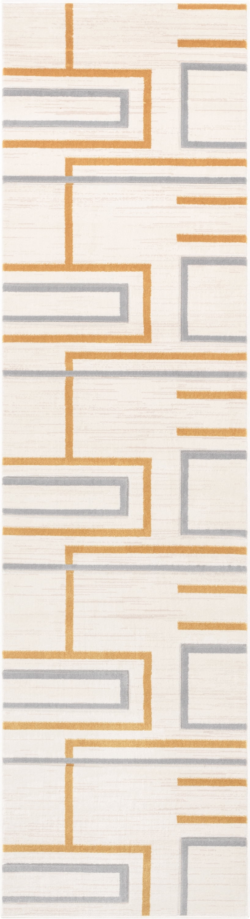 Well Woven Fiona Runner Rug - Modern Geometric Gold - Walmart.com