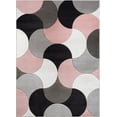 Well Woven Good Vibes Helena Modern Geometric Blush Pink 3'11" x 5'3 ...