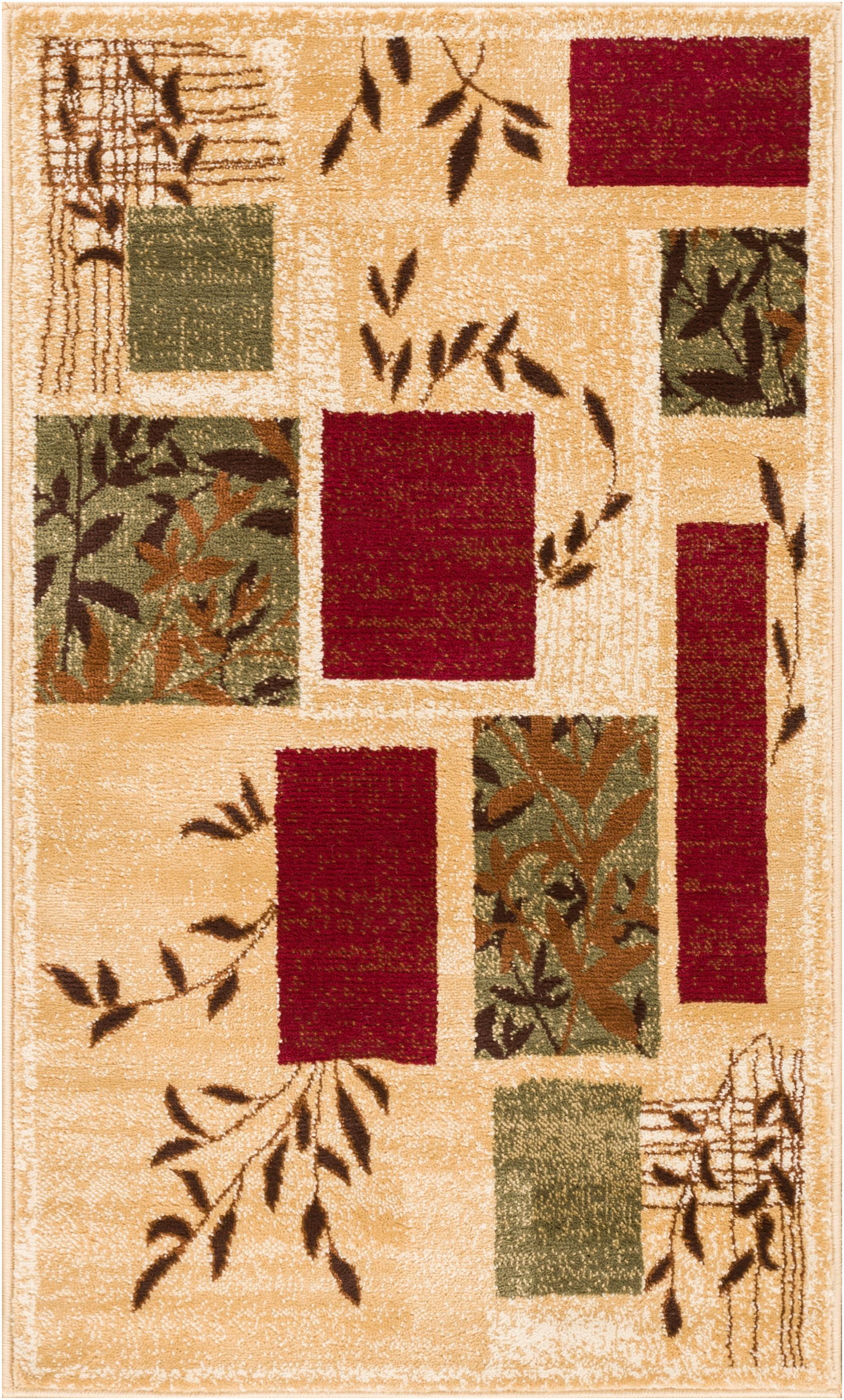 Well Woven Great Forest Floral Nature Modern Formal Area Rug Easy to ...