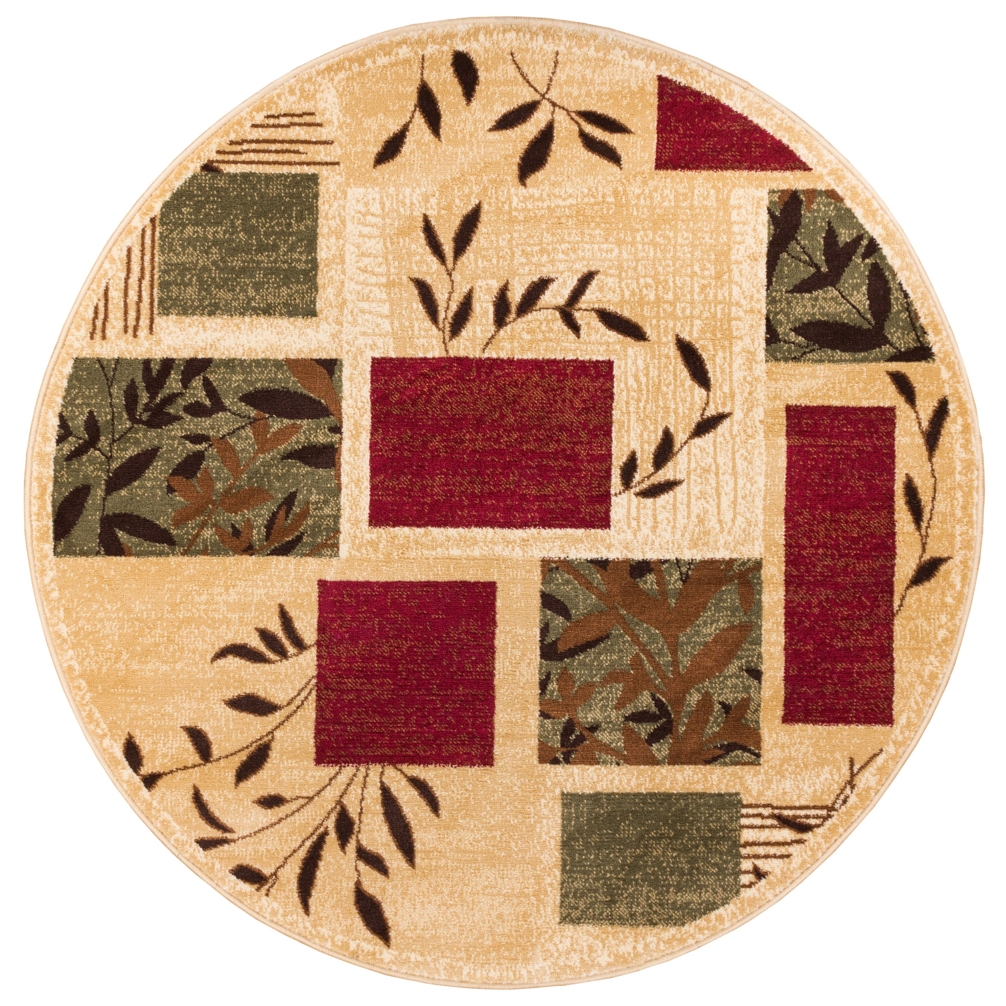 Well Woven Great Forest Floral Nature Modern Formal Area Rug Easy to ...